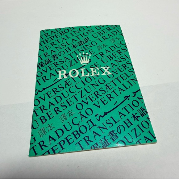 Rolex | Storage & Organization | Rolex Translation Booklet 4x290 Inches ...